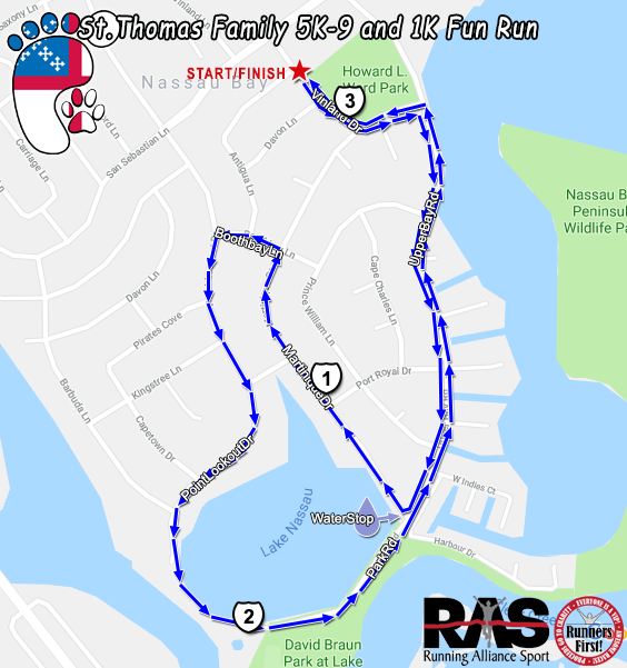 Course Map – St Thomas Family Fun Run